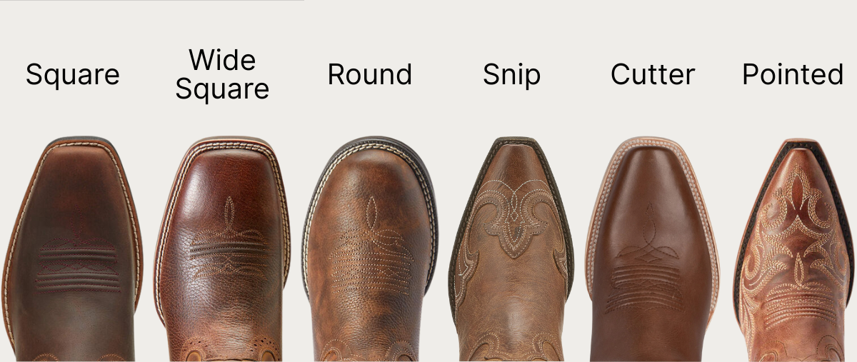 Cowboy Boot Toe Styles Guide | Jeb’s Western Wearhouse