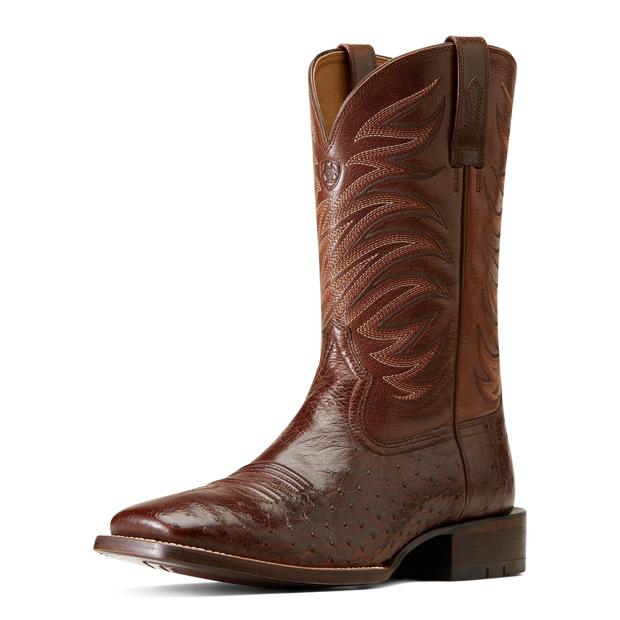 Ariat Men's Badlands Exotic Ostrich Western Boot – Jeb's Western, Work ...