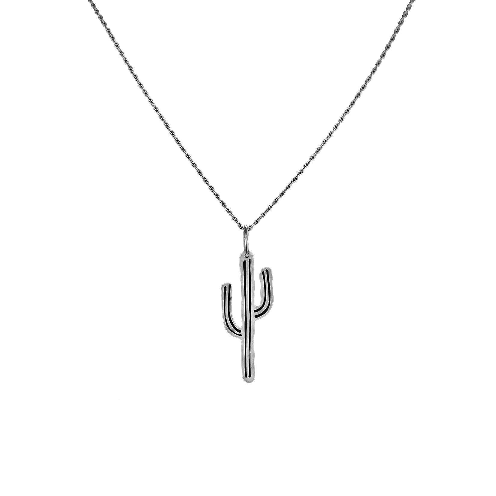 Vogt Silversmiths The Lucy Sterling Cactus Necklace – Jeb's Western ...