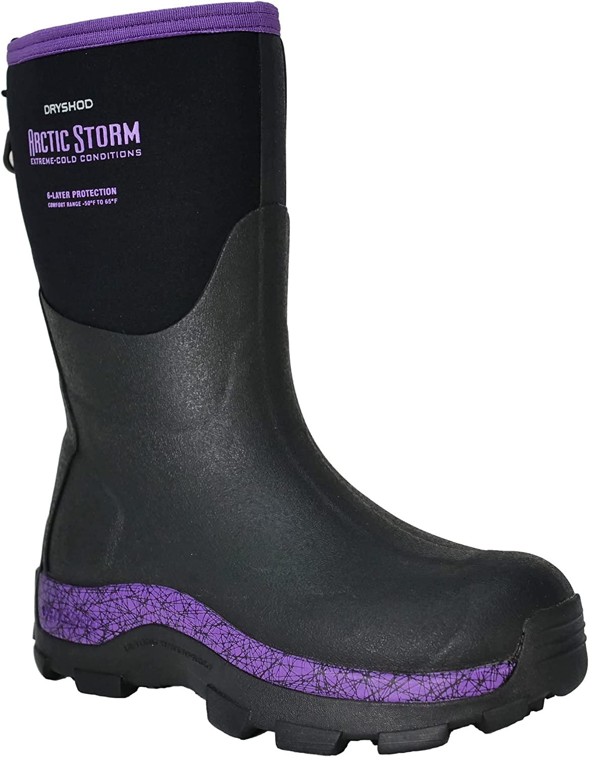 DRYSHOD Women's Arctic Storm Extreme-Cold Conditions Winter Mid Boot ...